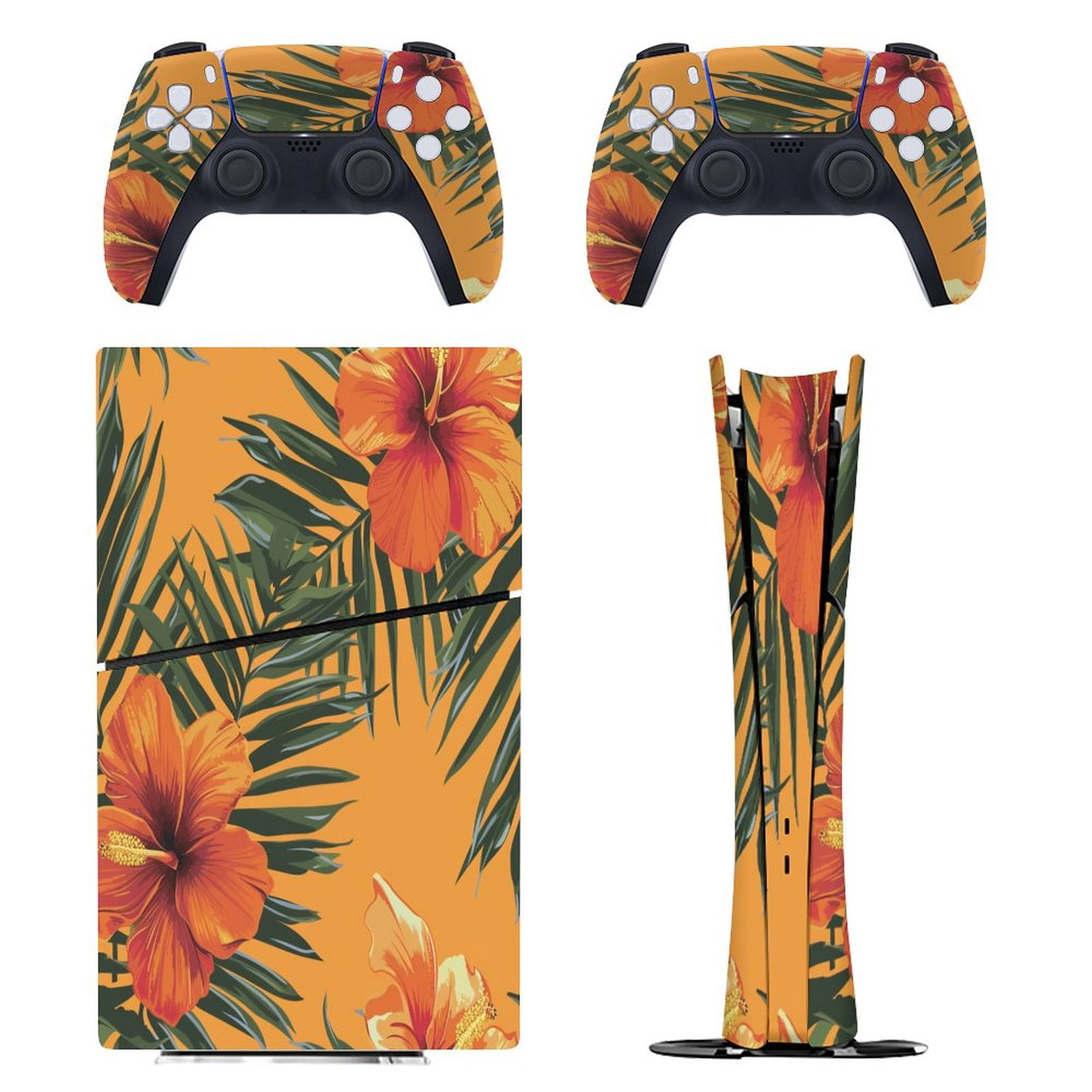 Hawaiian Hibiscus Garden Orange Flowers PS5/PS5 Pro/PS5 Slim Digital ...