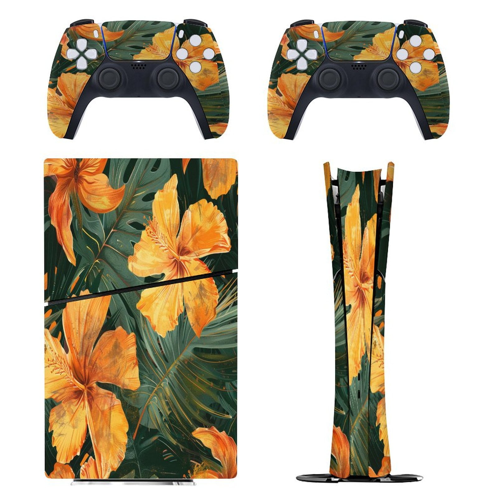 Hawaiian Hibiscus Garden Orange Flowers PS5/PS5 Pro/PS5 Slim Digital ...