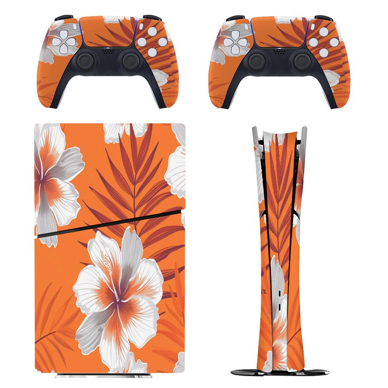 Hawaiian Hibiscus Garden Orange Flowers PS5/PS5 Pro/PS5 Slim Digital ...