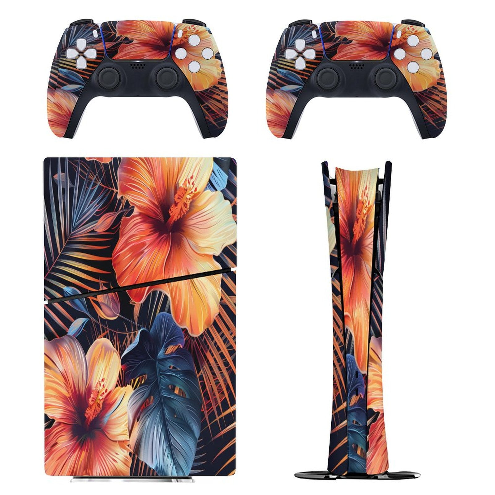 Hawaiian Hibiscus Garden Orange Flowers PS5/PS5 Pro/PS5 Slim Digital ...