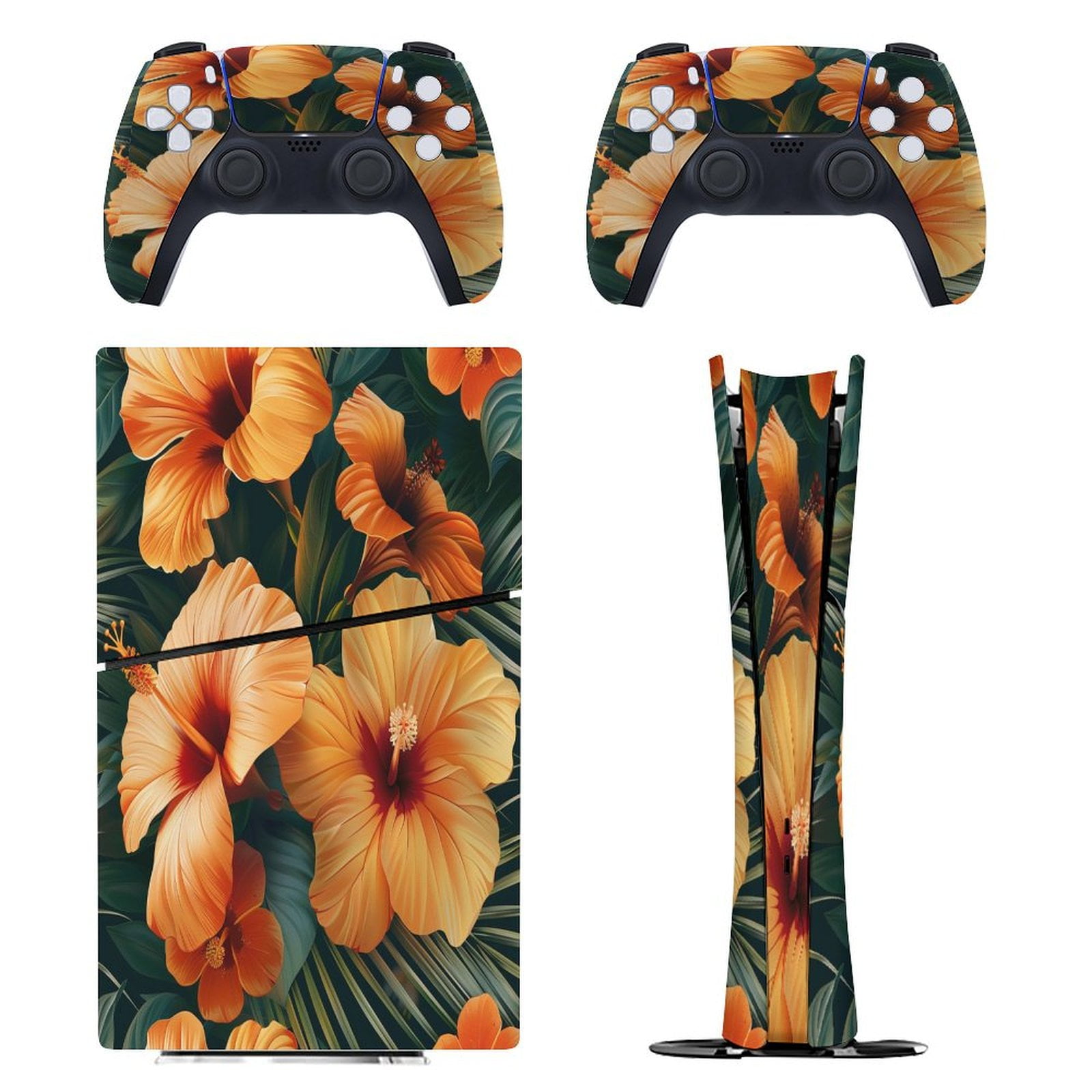 Hawaiian Hibiscus Garden Orange Flowers PS5/PS5 Pro/PS5 Slim Digital ...