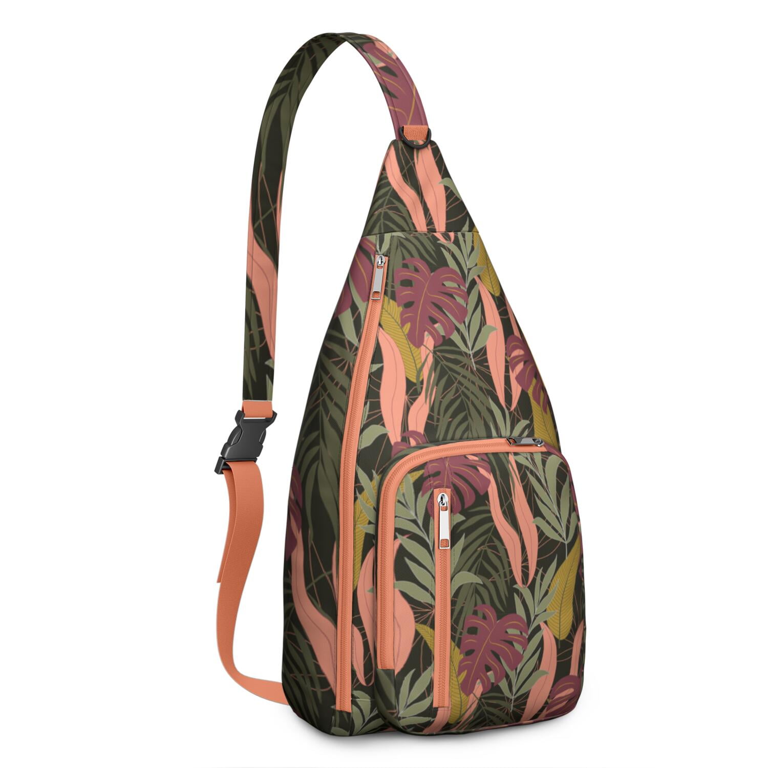 Hawaiian Hibiscus Sling Backpack - Bright Exotic Floral Design ...