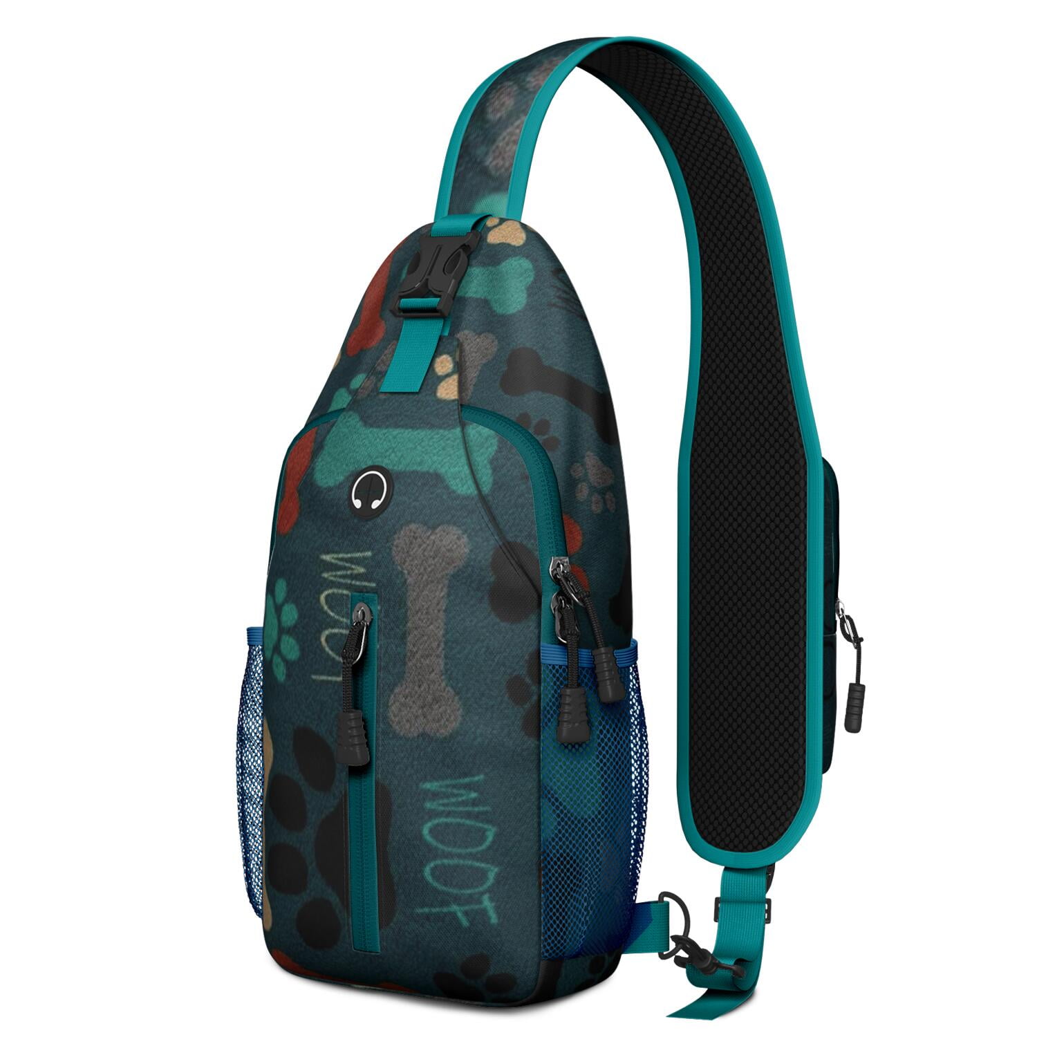 Hawaiian Hibiscus Sling Backpack – Durable Water-Resistant Shoulder Bag ...
