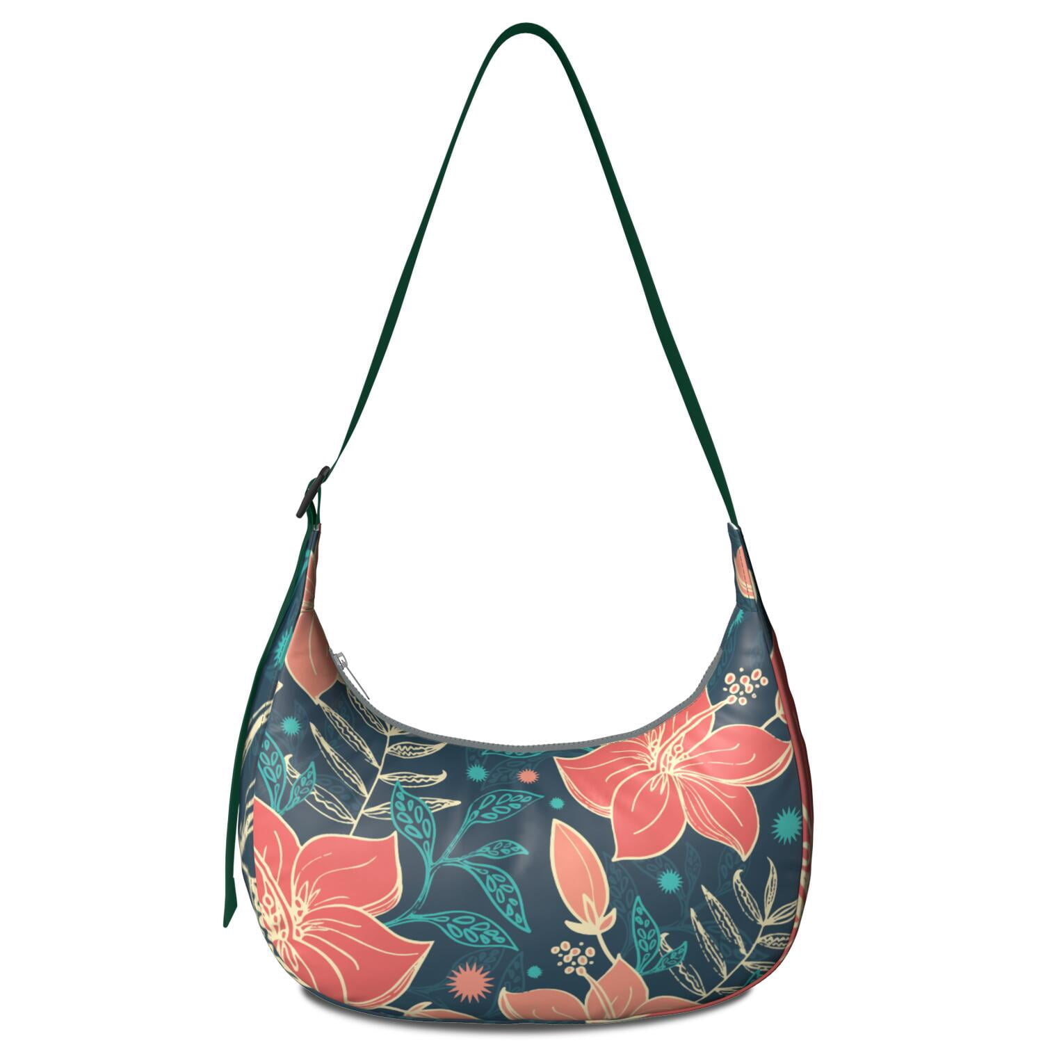 Hawaiian Hibiscus Tropical Floral Crossbody Bag for Women Exotic ...