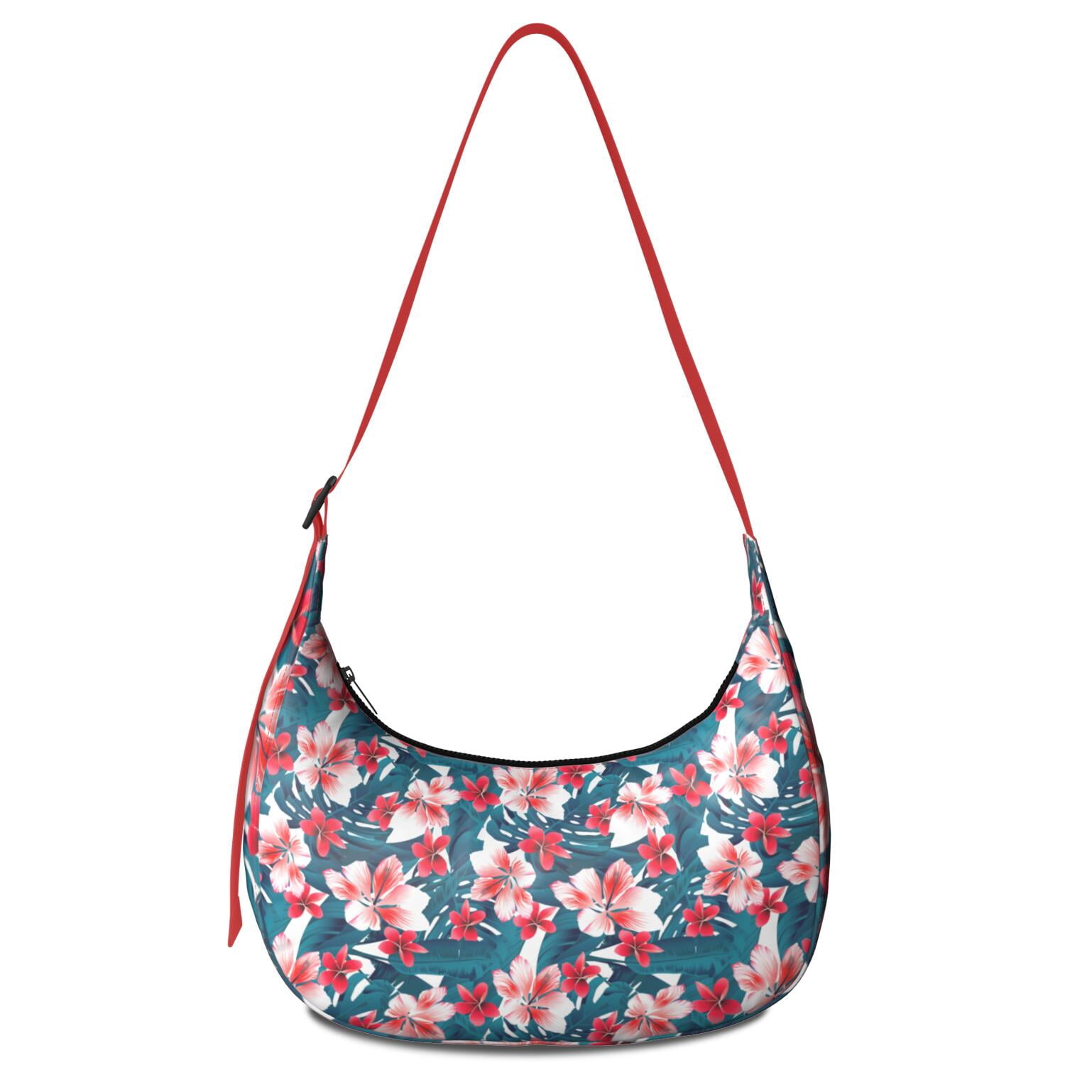 Hawaiian Hibiscus Tropical Floral Crossbody Bag for Women Exotic ...