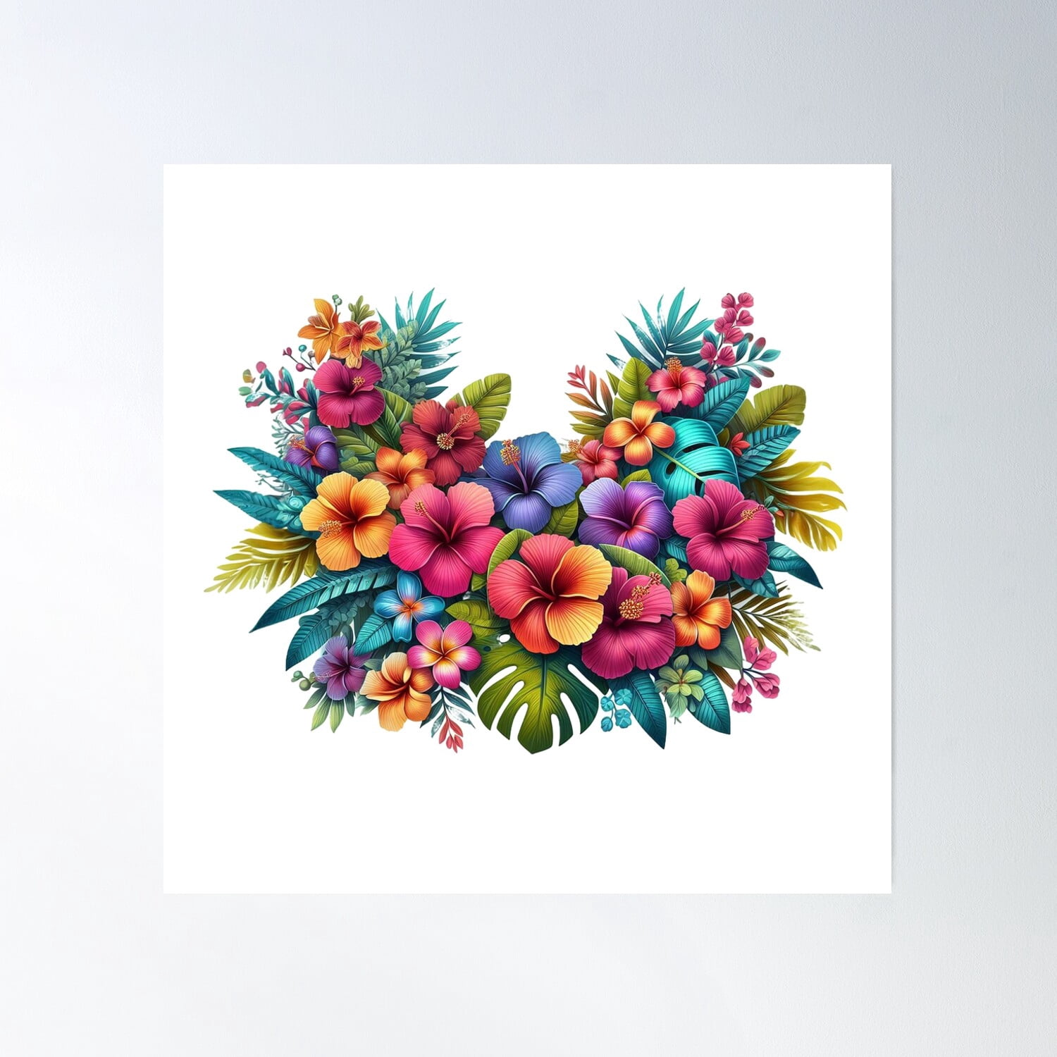Hawaiian Hibiscus: Tropical Island Wonders Poster Wall Art, Modern Wall ...