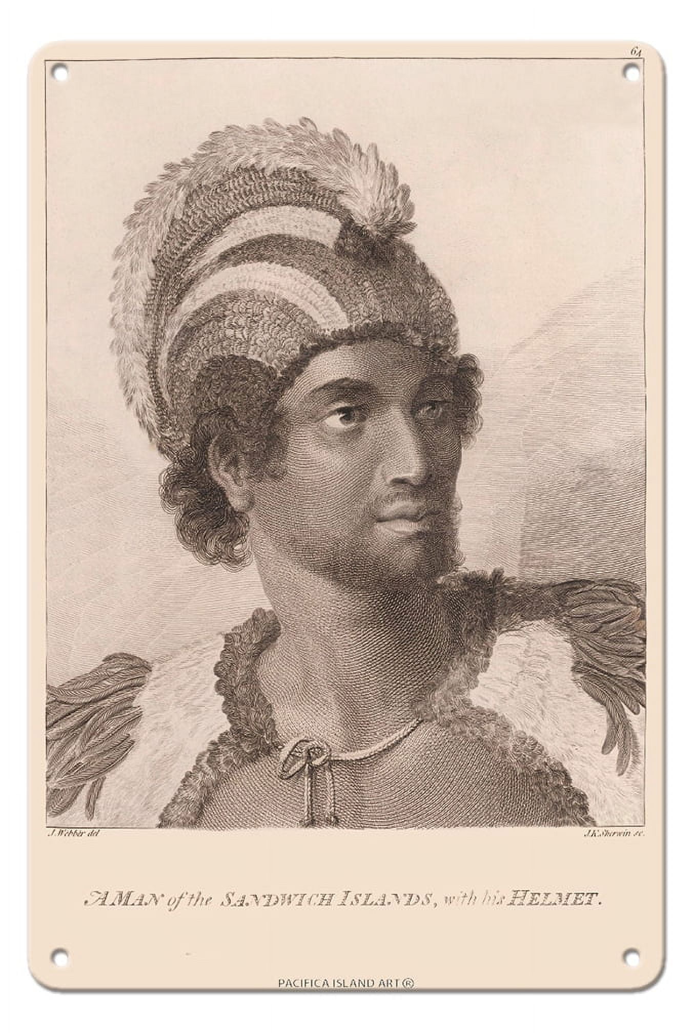 Hawaiian High Chief Kanaʻina nui (The Conquering) - Vintage Engraved ...