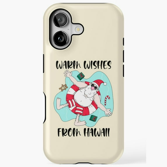 Hawaiian Holiday Warm Wishes Christmas Art for iPhone 17 11 12 13 14 15 ...