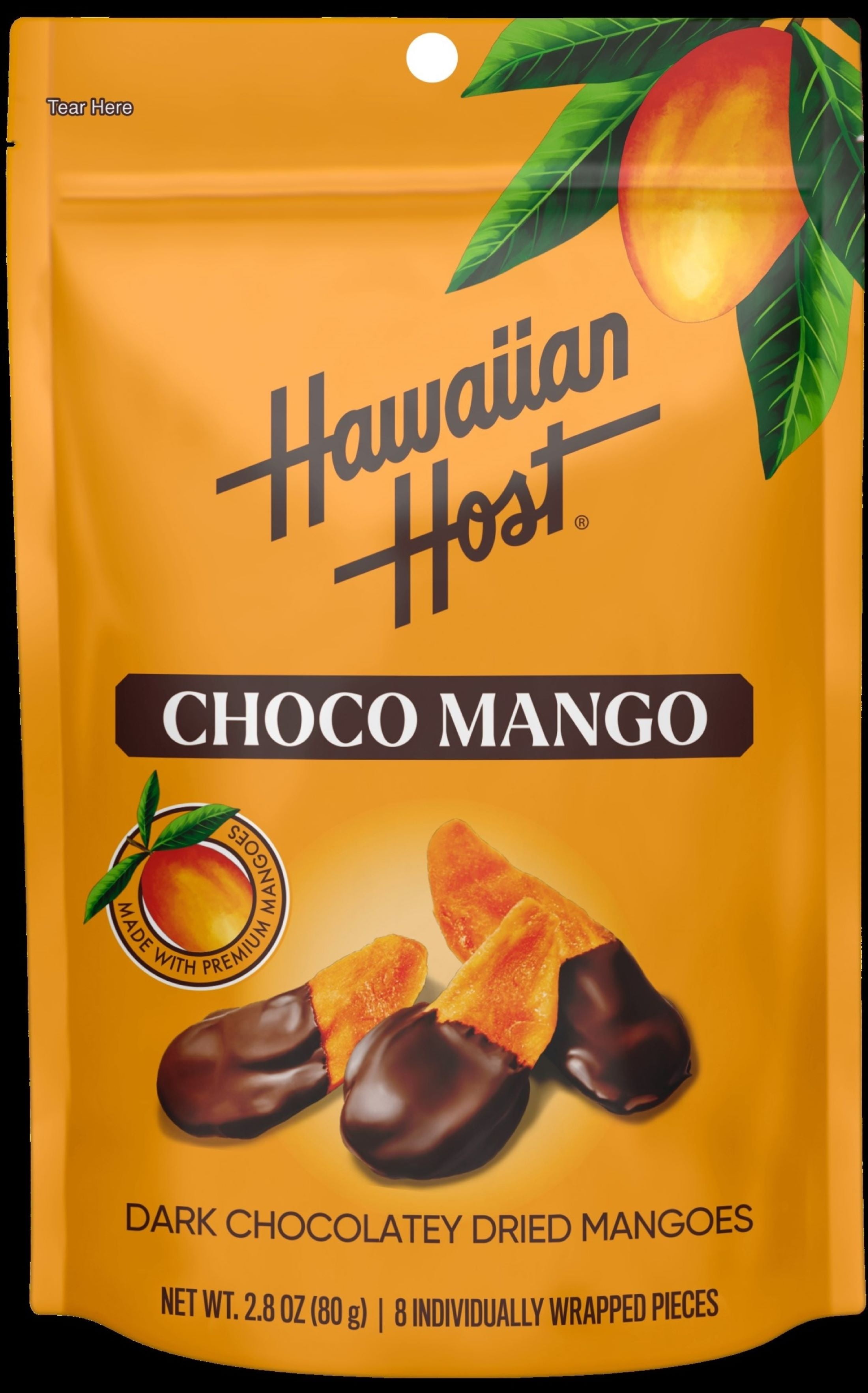 Hawaiian Host Choco Mango – Dark Chocolate Dipped Dried Mango Slices ...