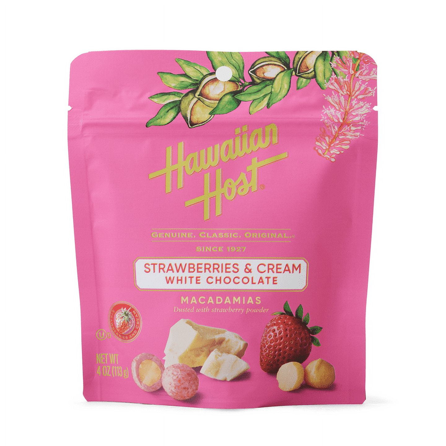 Hawaiian Host Macadamia Classic, Strawberries & Cream Macadamias ...