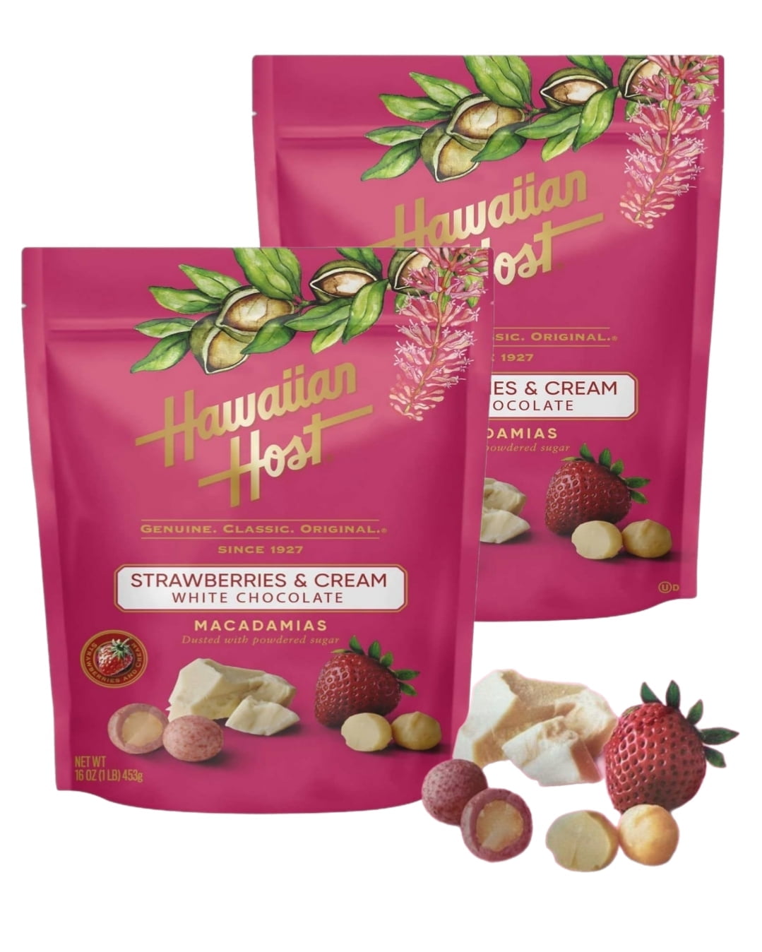 Hawaiian Host Macadamia Nuts Strawberries and Cream White Chocolate ...