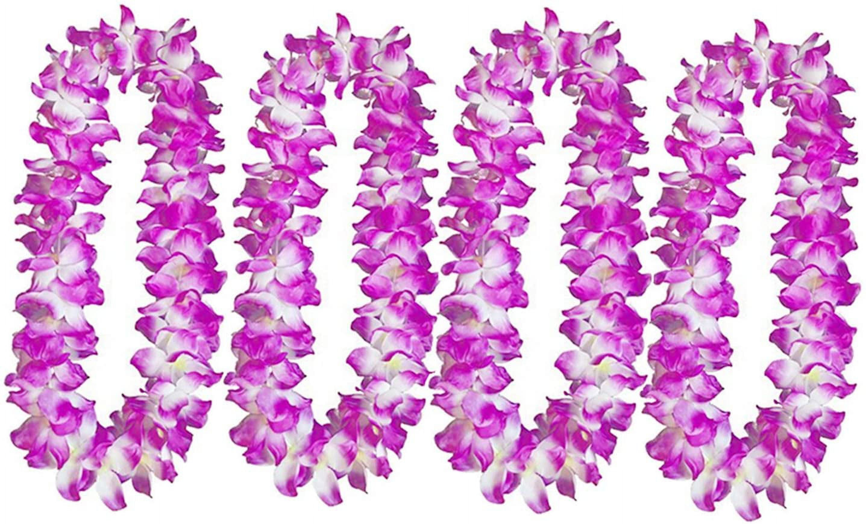 Hawaiian Hula Leis Dance Wreath Garland Artificial Flowers Fabric Neck ...