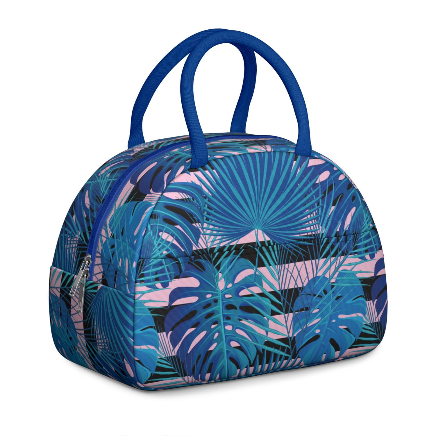 Hawaiian Inspired Lunch Bag – Aloha Floral and Palm Design, Insulated ...