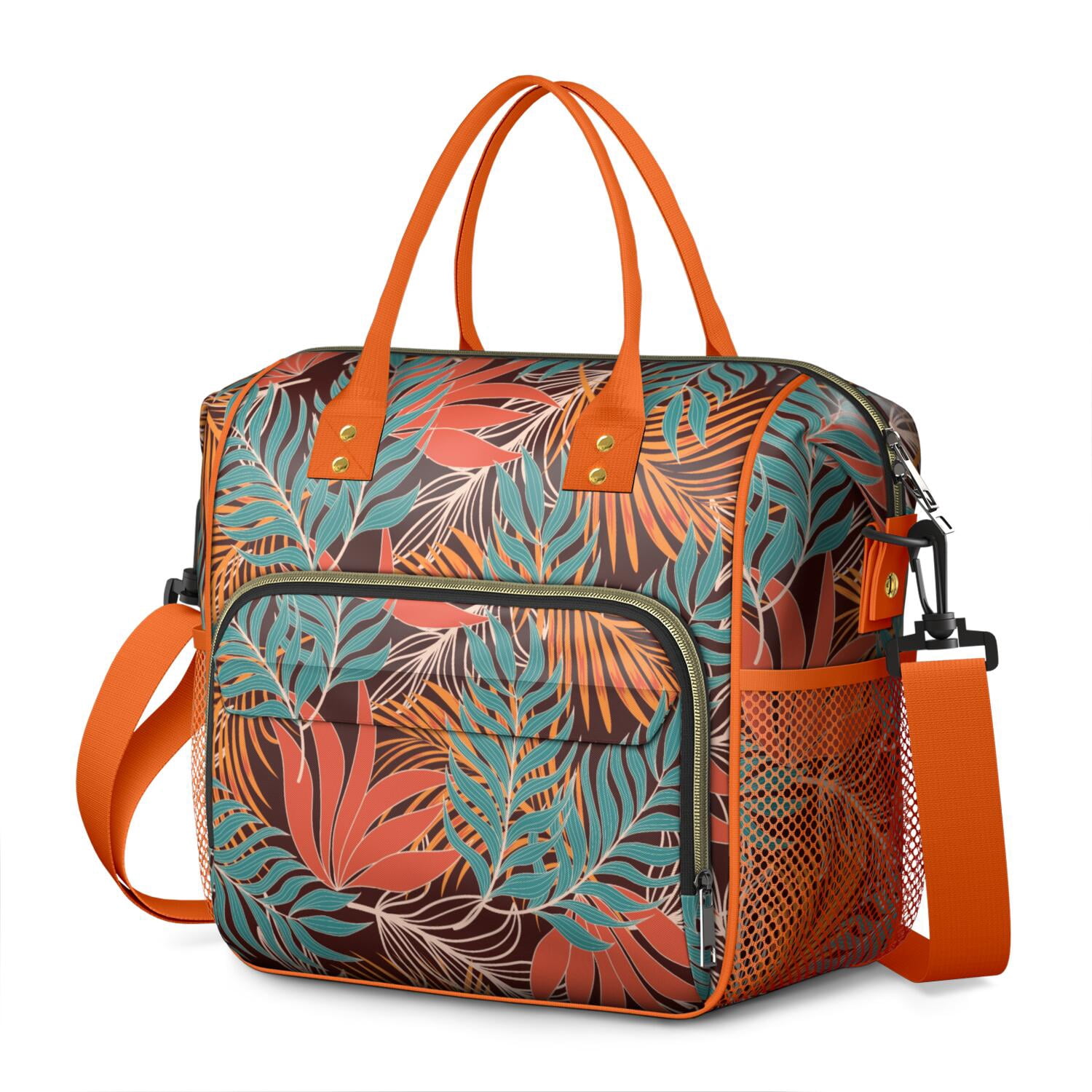Hawaiian Insulated Lunch Tote Bag - Leakproof Cooler Bag with Multi ...
