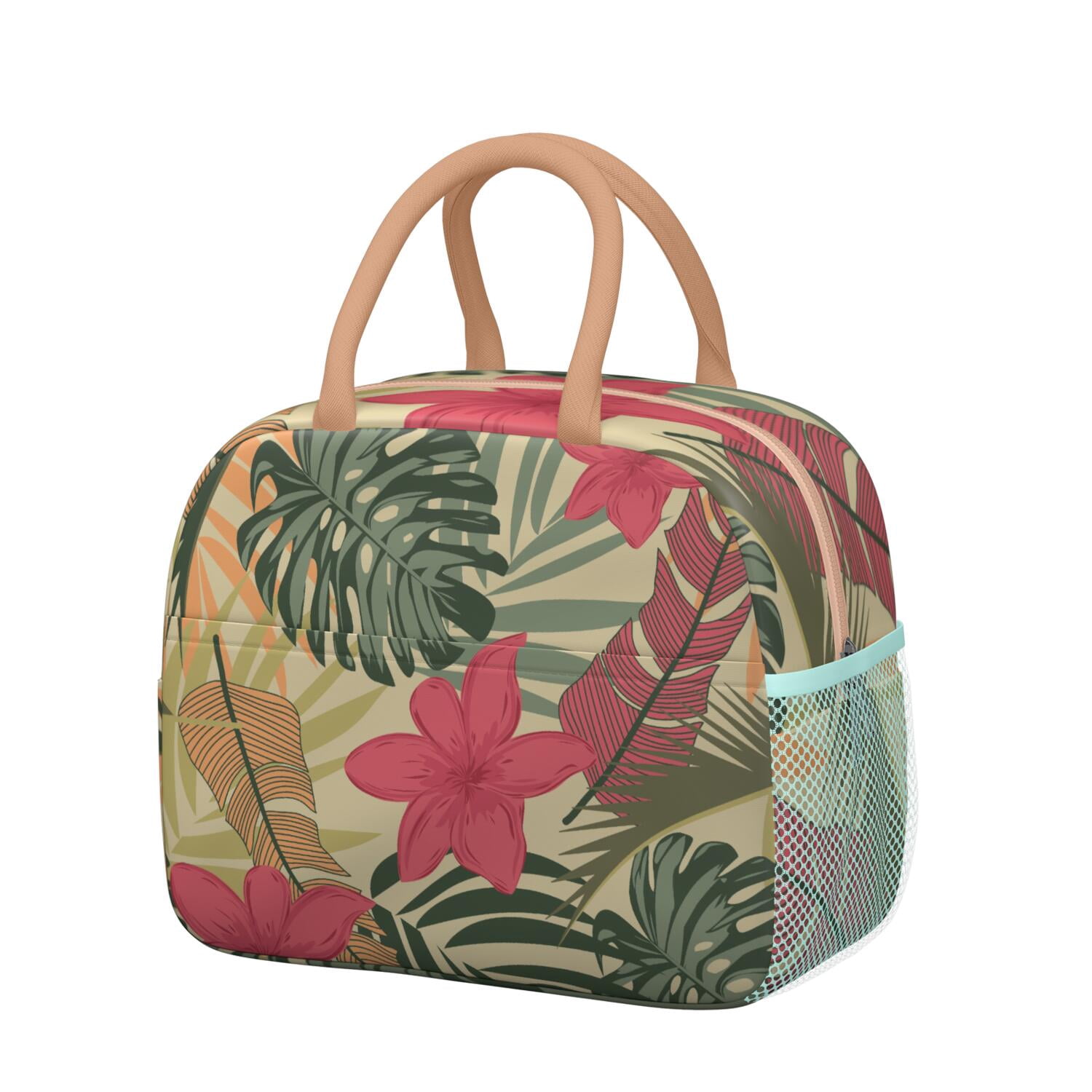 Hawaiian Insulated Lunch Tote - Waterproof Thermal Lunch Bag with ...