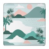 Hawaiian Island Classic Elastic Table Cover - Reusable Square ...