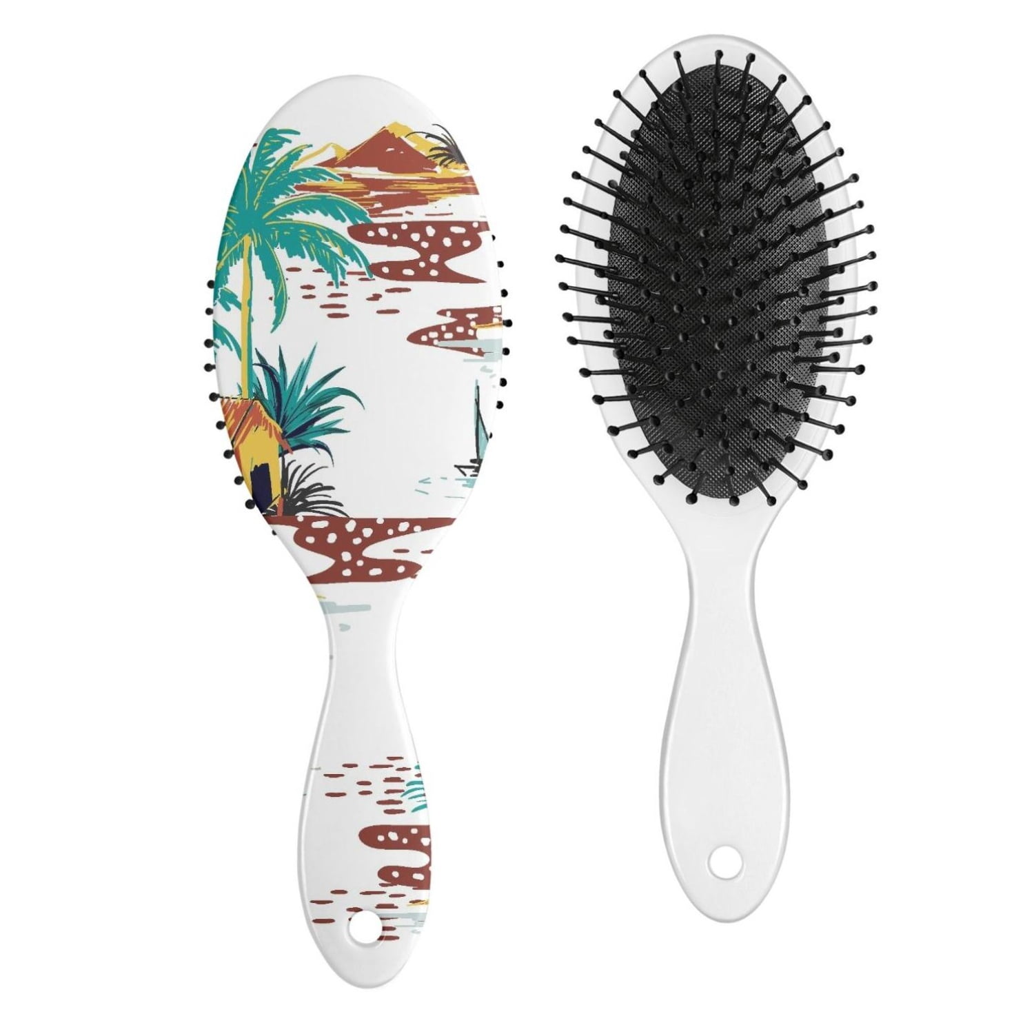 Hawaiian Island Classic Hair Brush, Safari Jungle Island Detangler ...