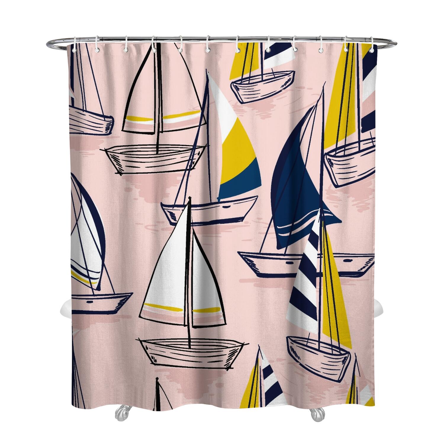 Hawaiian Island Classic Shower Curtain - 72" x 84" Fade-Resistant ...