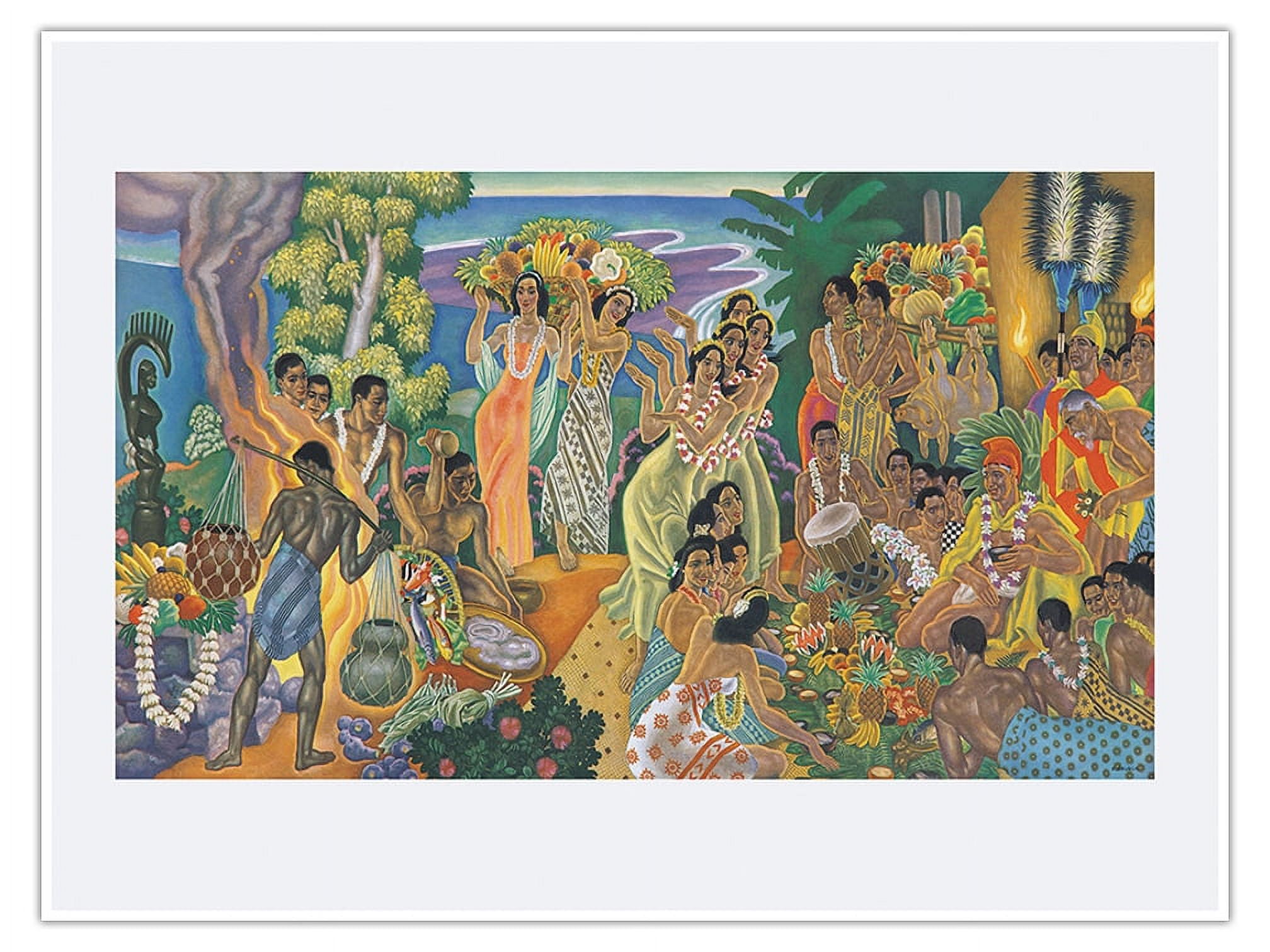 Hawaiian Island Feast (’Aha’aina) - Vintage Ocean Liner Menu Cover by ...