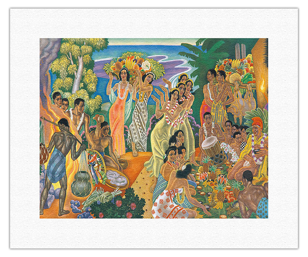 Hawaiian Island Feast (’Aha’aina) - Vintage Ocean Liner Menu Cover by ...