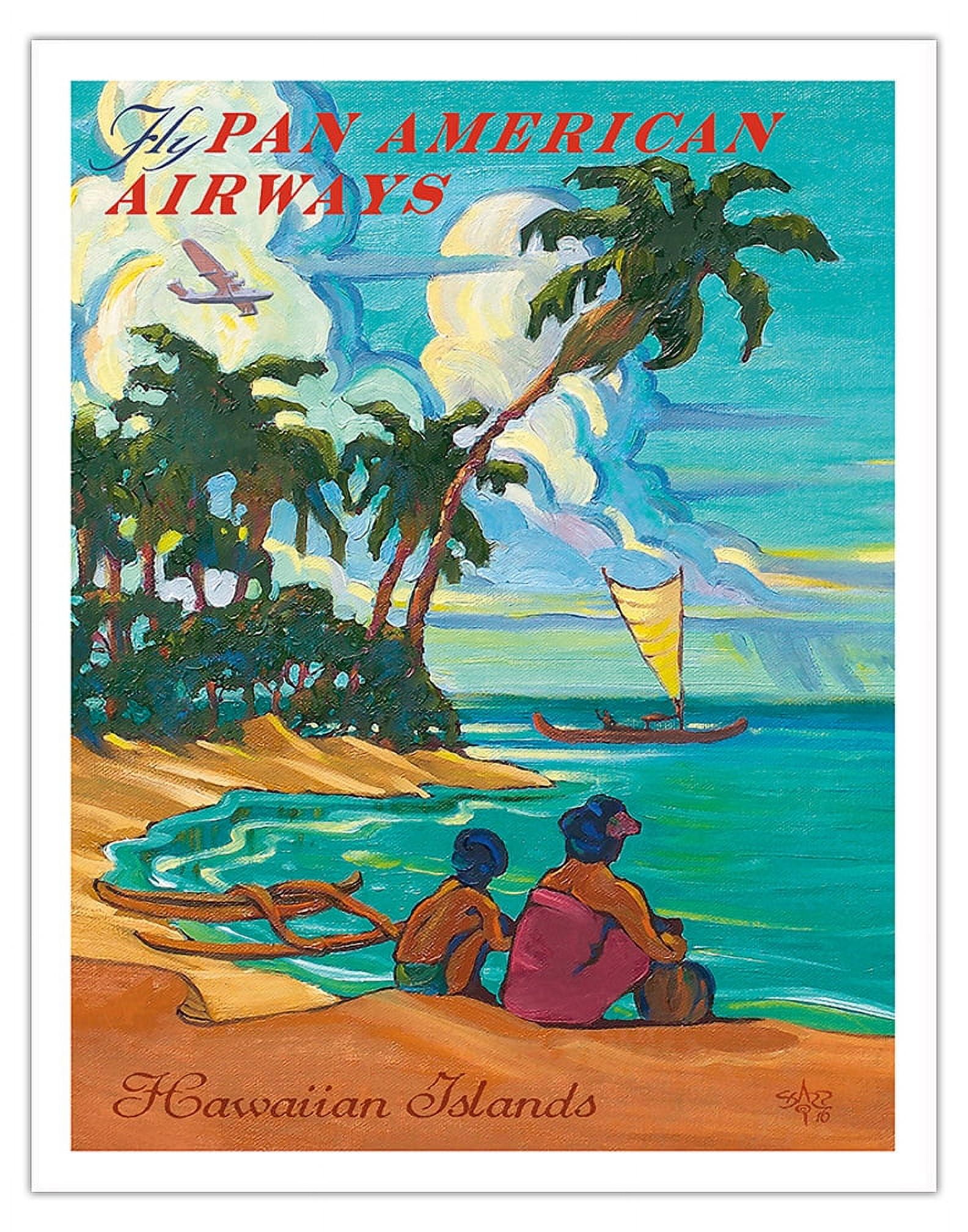 Hawaiian Islands - Fly Pan American Airways - Vintage Hawaiian Travel ...