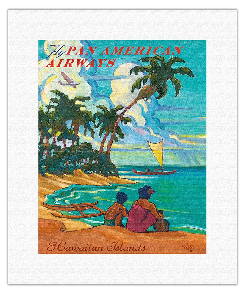 Hawaiian Islands - Fly Pan American Airways - Vintage Hawaiian Travel ...