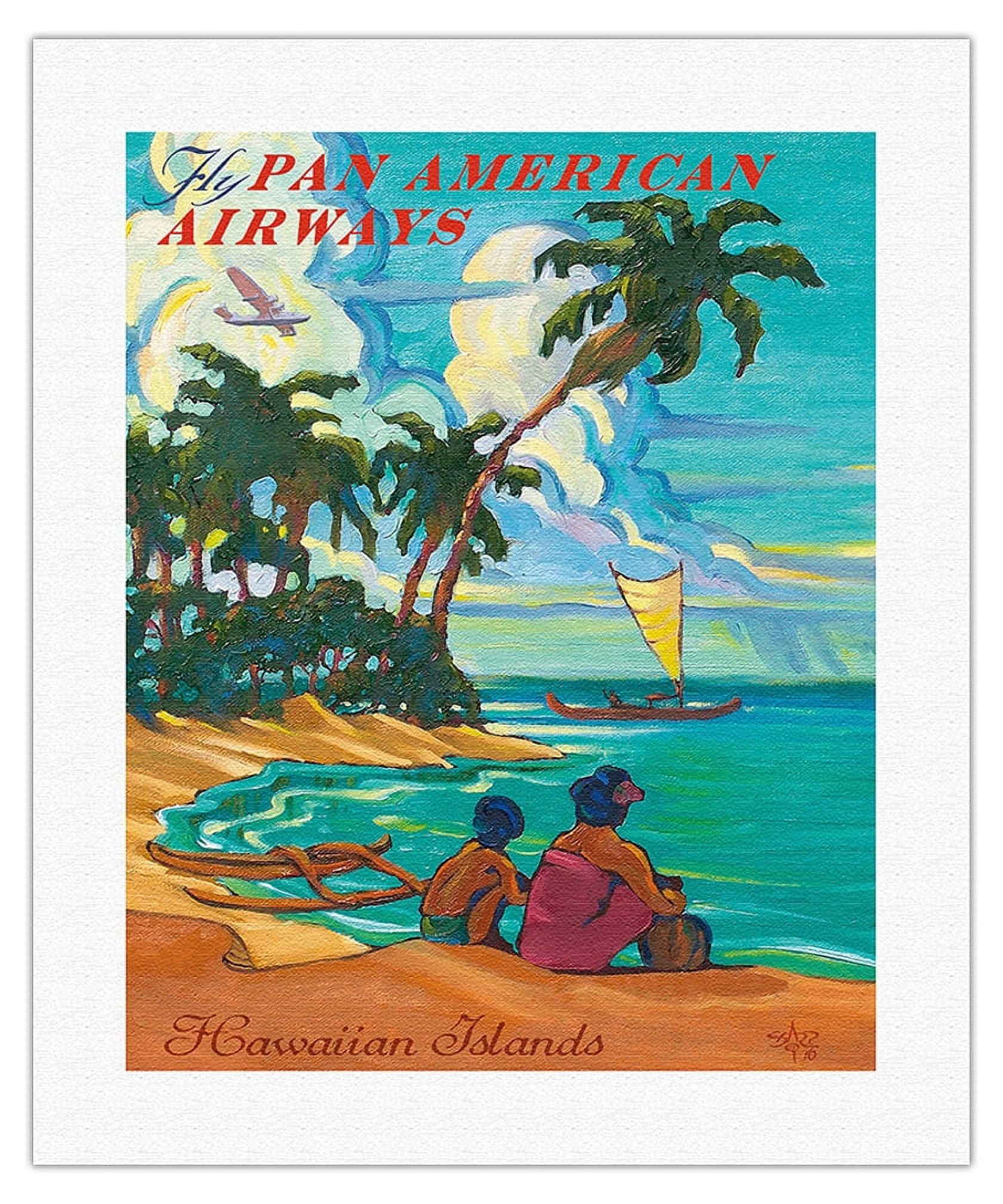 Hawaiian Islands - Fly Pan American Airways - Vintage Hawaiian Travel ...
