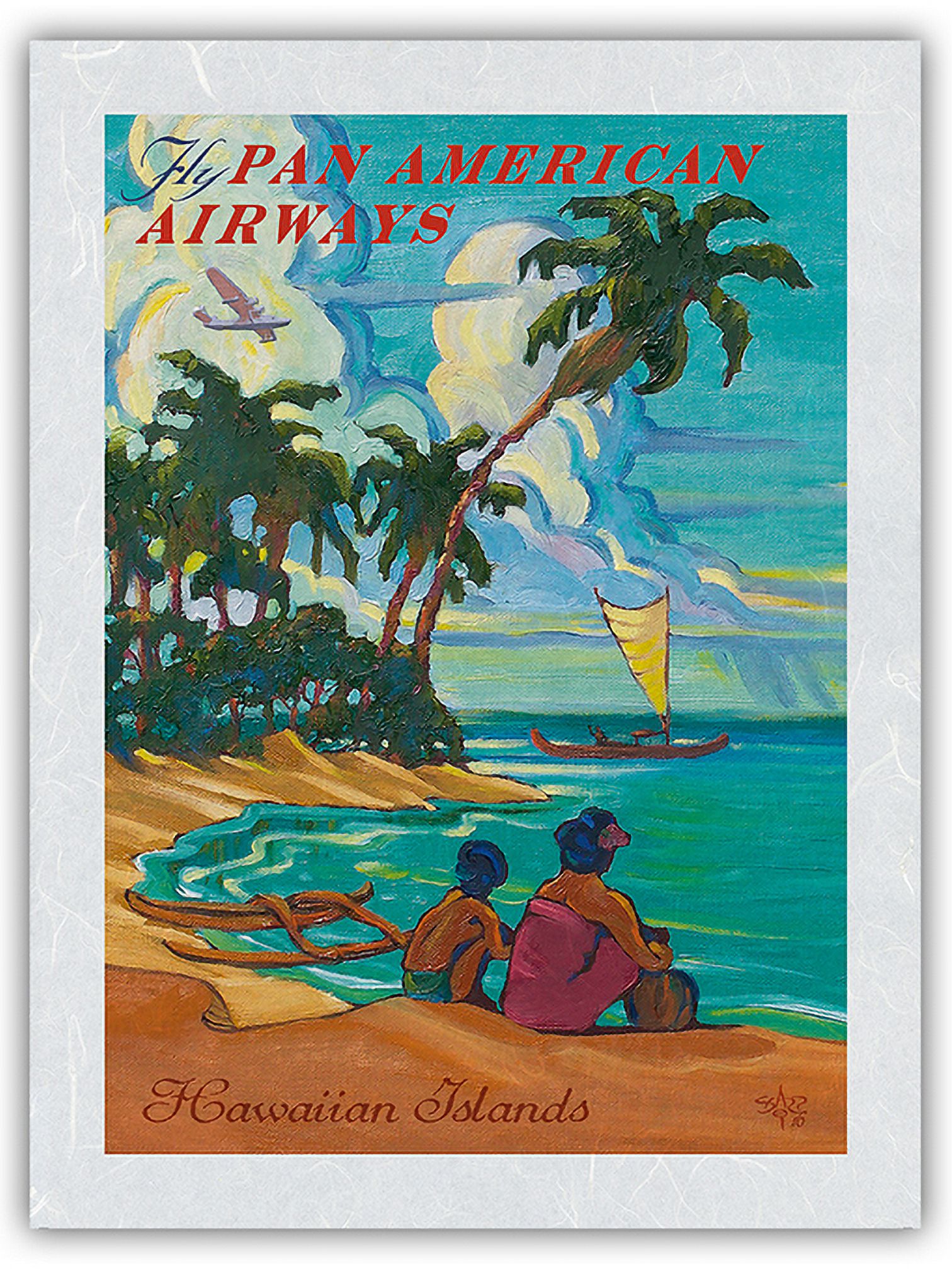 Hawaiian Islands - Fly Pan American Airways - Vintage Hawaiian Travel ...