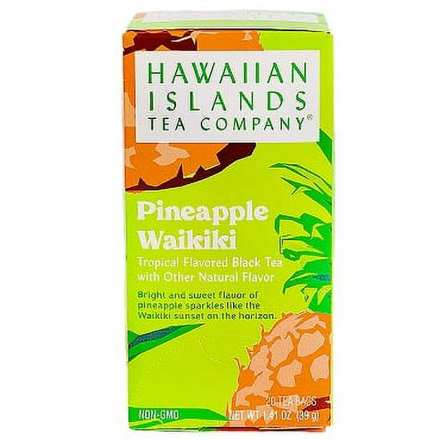 Hawaiian Island Hawaiian Island Tropical Black Tea, 20 ea - Walmart.com