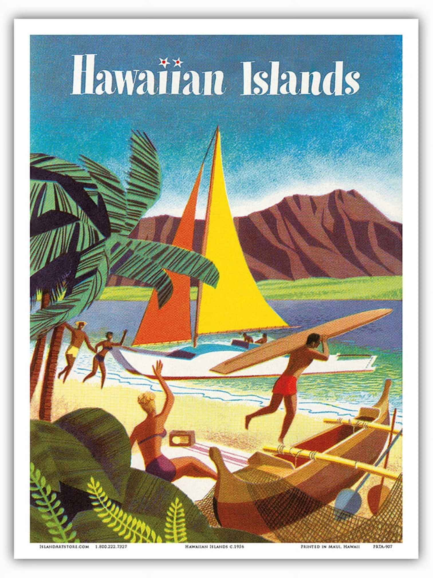 Hawaiian Islands - Vintage Hawaiian Travel Brochure c.1956 - Master Art ...