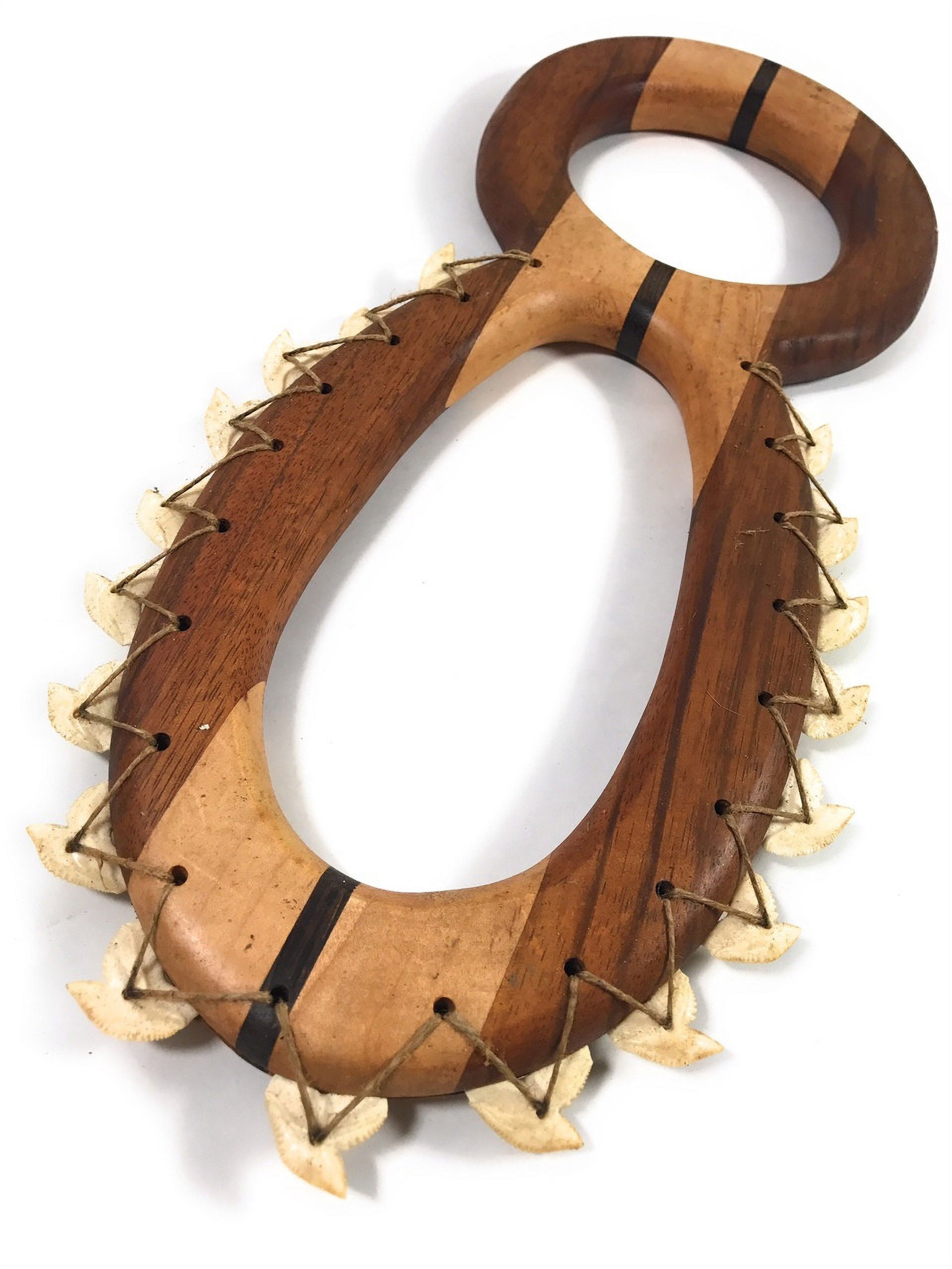 Hawaiian Koa Lei O Mano 8-Shape Club 19" Inlayed | #koa747 - Walmart.com