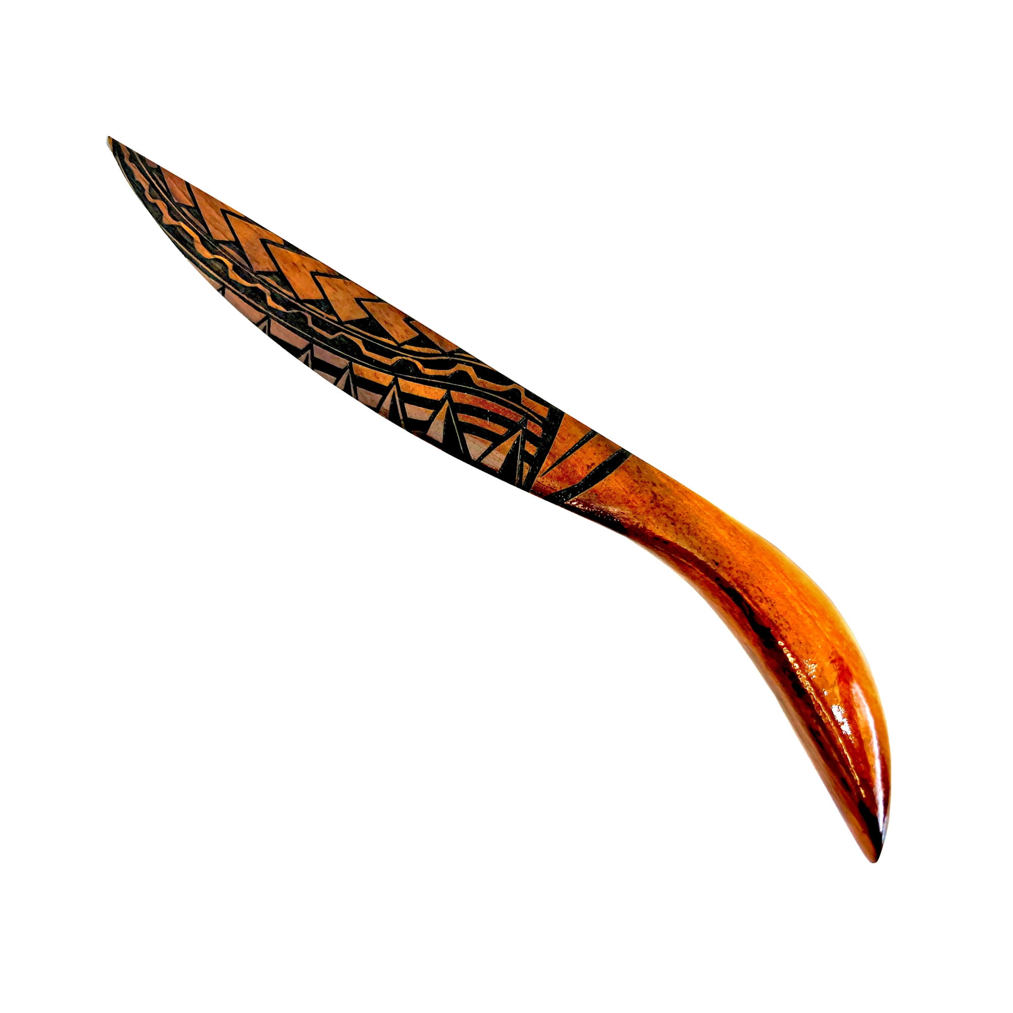 Hawaiian Koa Wood Handmade Letter Opener with Tribal Tattoo Engraving ...