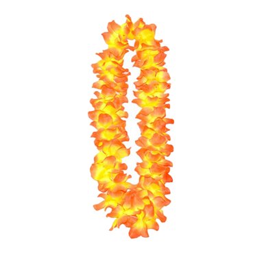 Ettsollp Hawaiian Leis Necklace Colorful Faux Silk Flower Lei ...