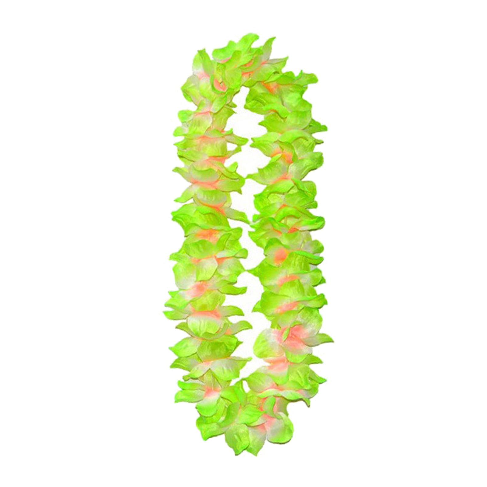 Hawaiian Leis Necklace Colorful Faux Silk Flower Lei Decoration Summer ...