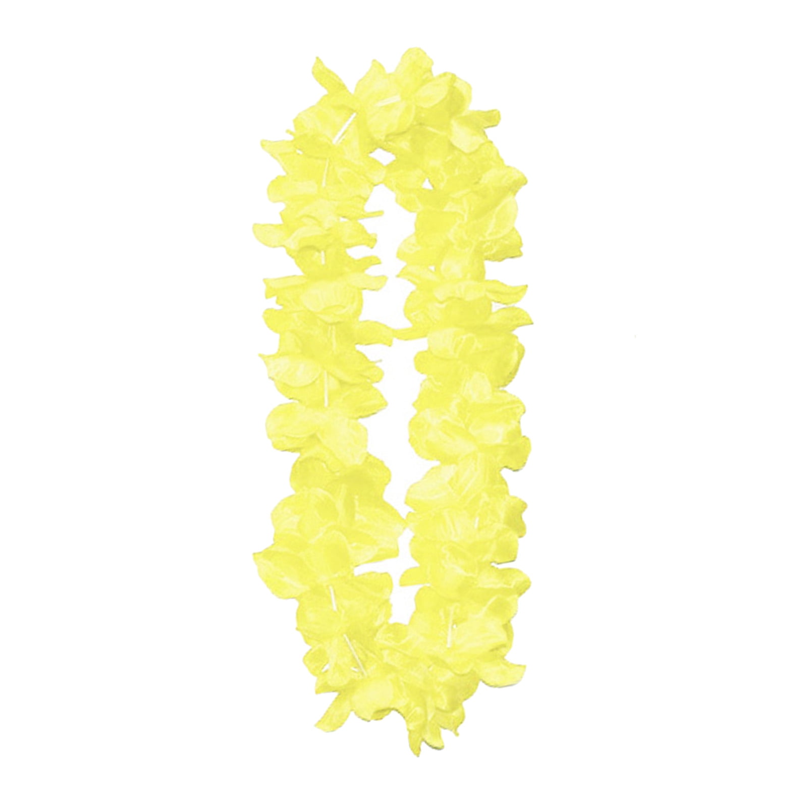 Hawaiian Leis Necklace Colorful Faux Silk Flower Lei Decoration Summer ...