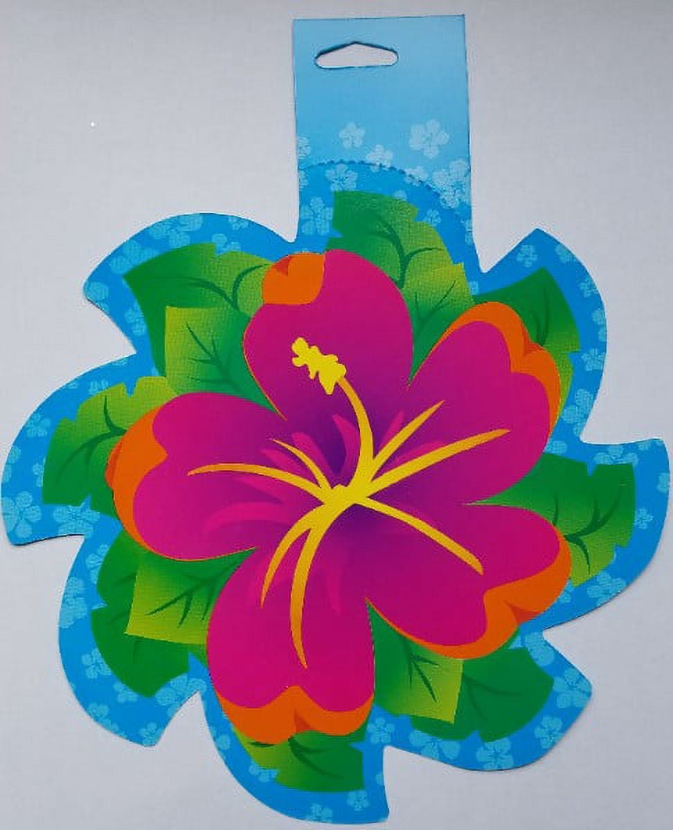 Various Luau Bright Hibiscus Cutouts (4 Pack) - Walmart.com