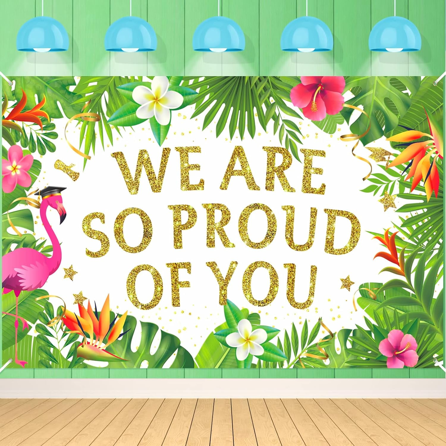 Hawaiian Luau Graduation Party Decorations Banner We Are So Proud Of ...