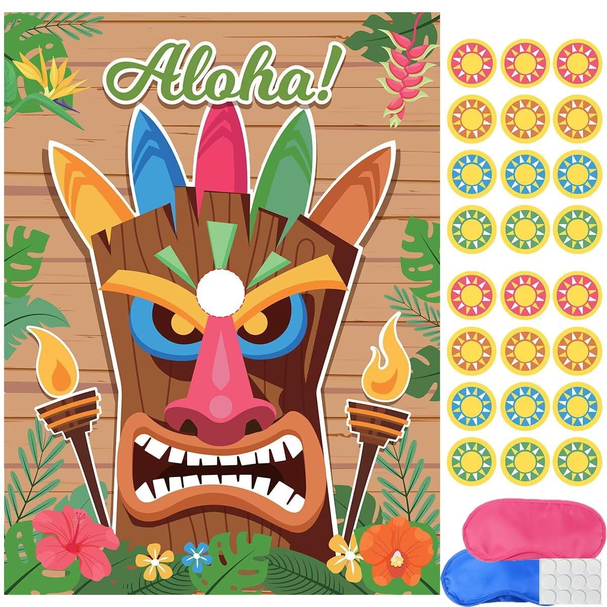 Hawaiian Luau Party Game Hawaiian Theme Party Game Pin The Sun on The ...