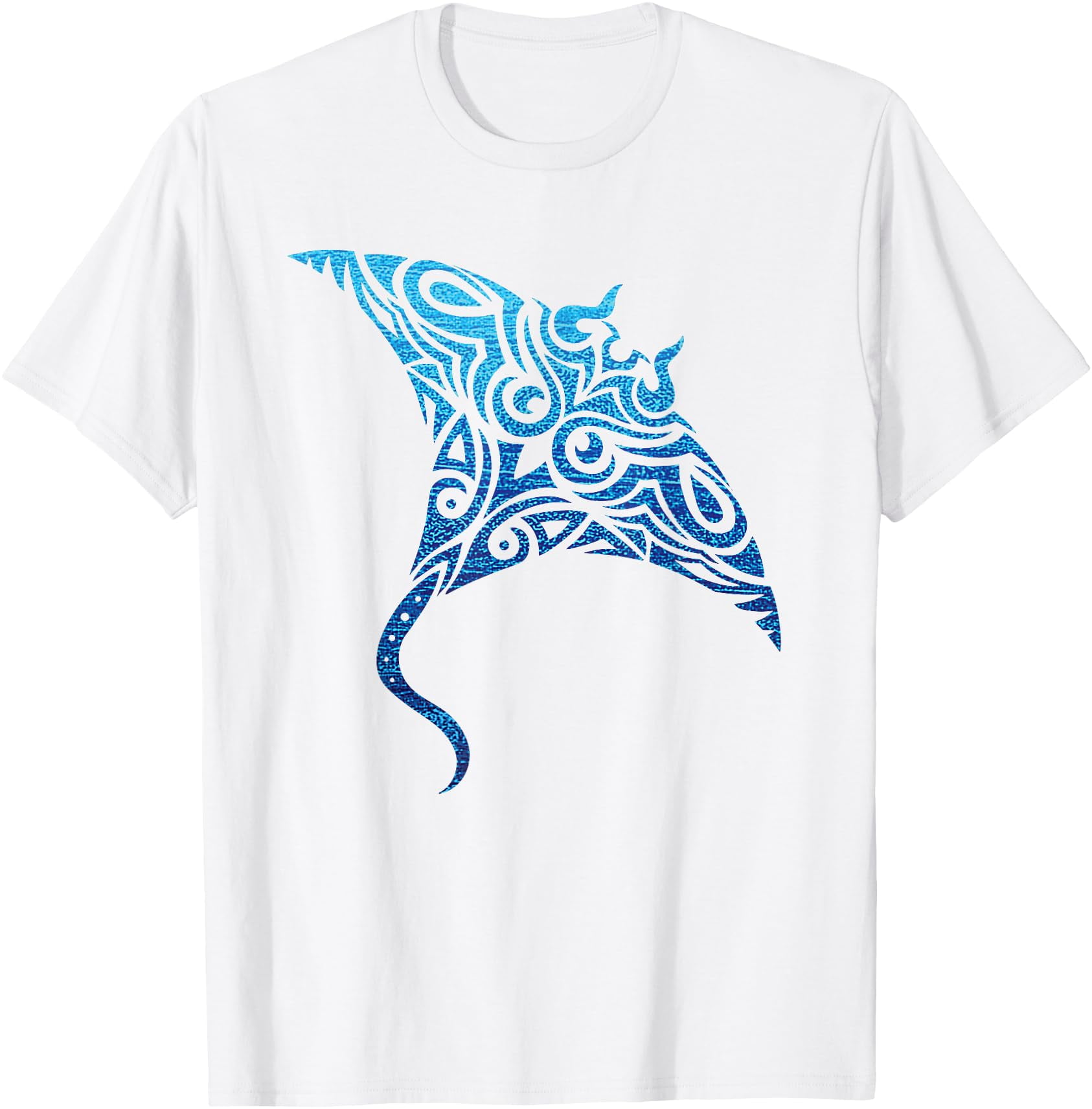 Hawaiian Manta Ray Tribal Pacific Stingray Softstyle Unisex T-Shirt ...