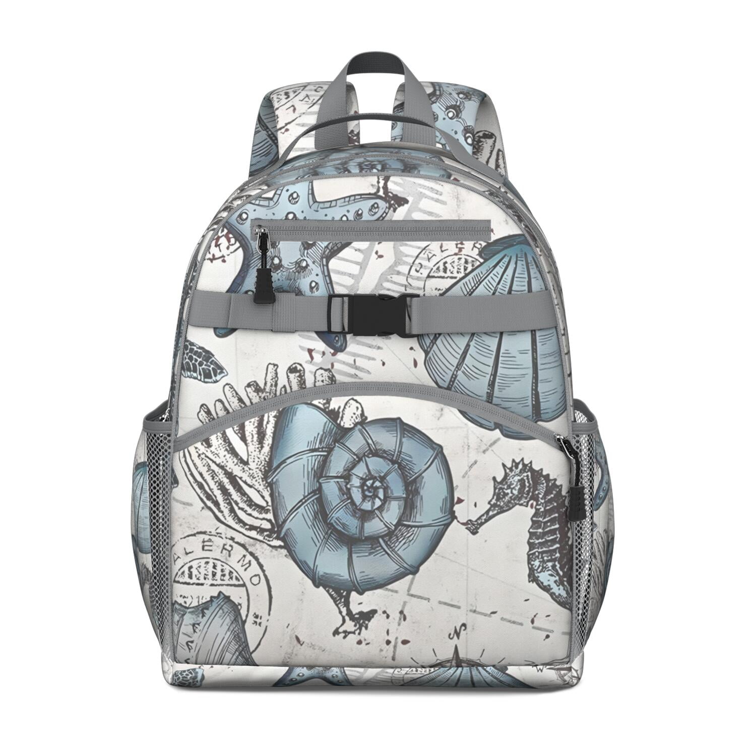 Hawaiian Ocean Animal Backpack - Lightweight Waterproof Book Bag with ...