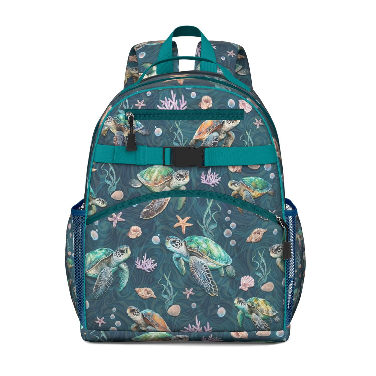 Hawaiian Ocean Animal Backpack - Lightweight Waterproof Book Bag with ...