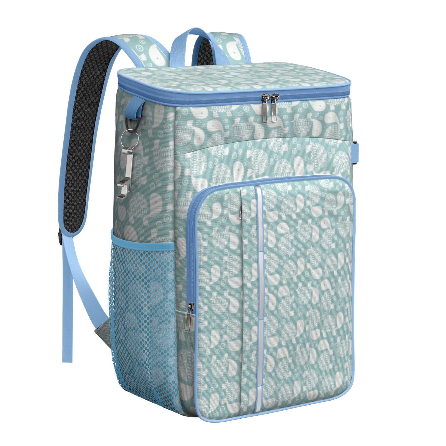 Hawaiian Ocean Animal Cooler Backpack - 20L Insulated Lunch Backpack ...