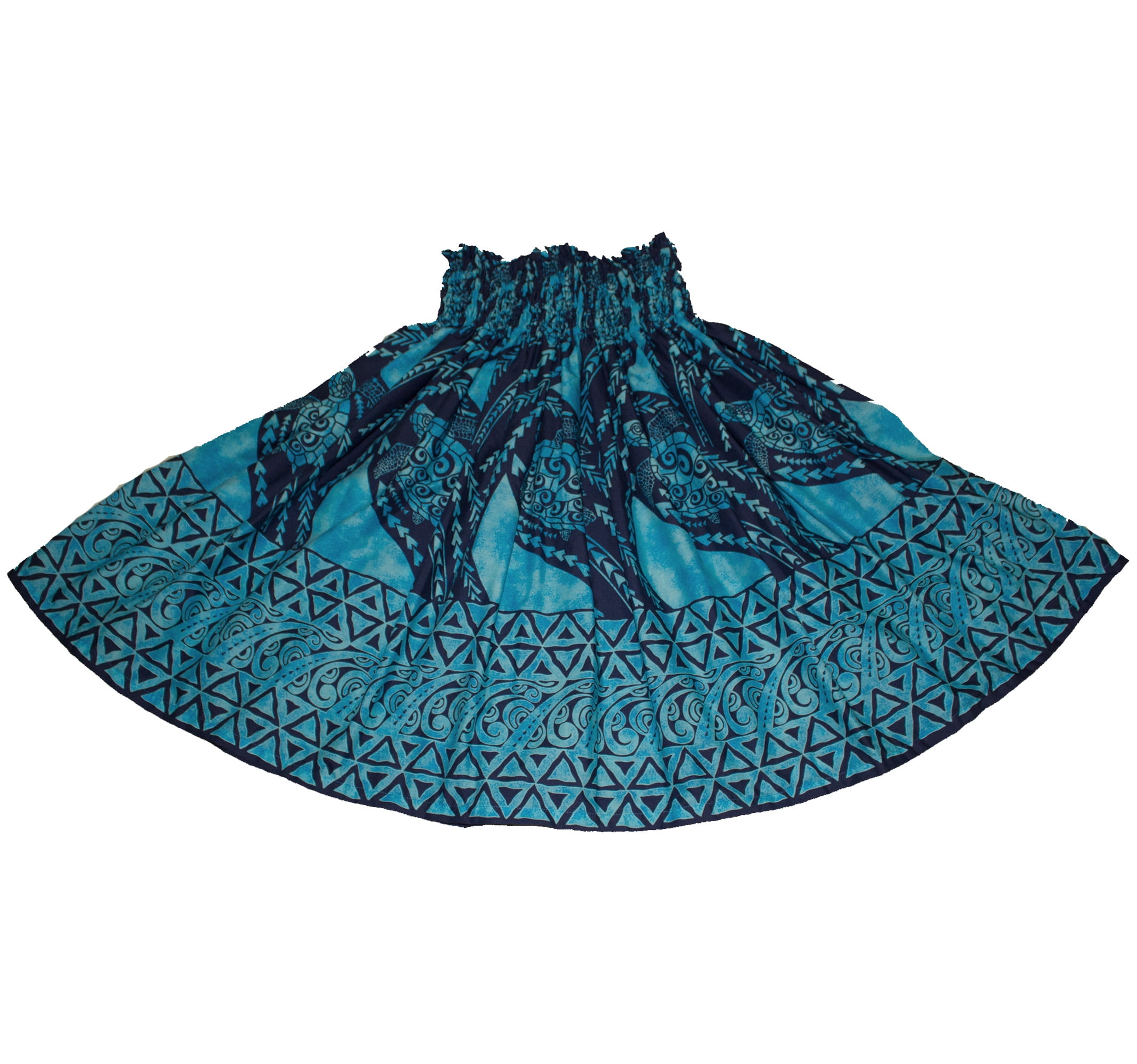 Hawaiian Pa'u Hula Dancer Dress Skirts, Hawaiian Sea Turtle Tapa Print ...
