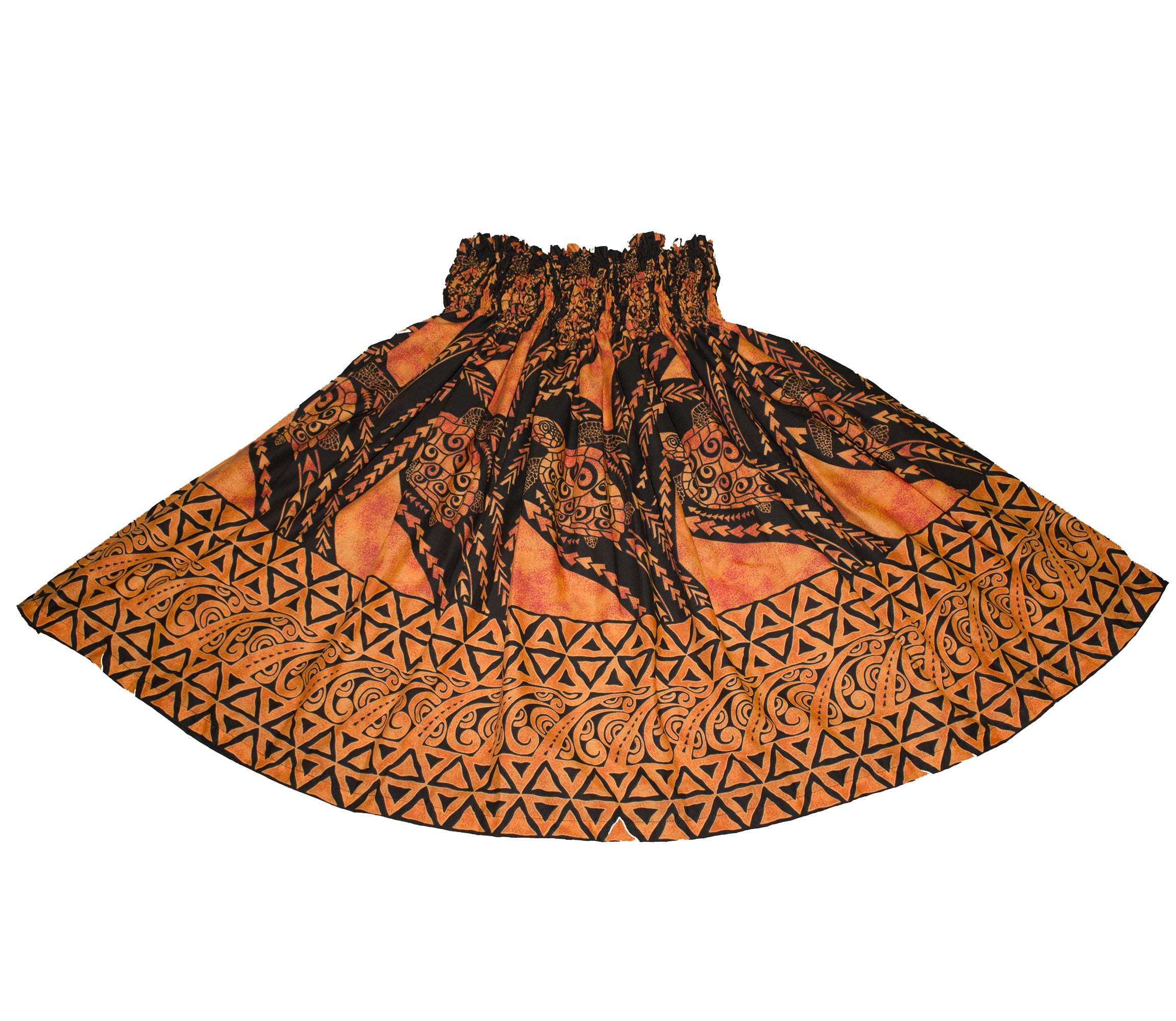 Hawaiian Pa'u Hula Dancer Dress Skirts, Hawaiian Sea Turtle Tapa Print ...