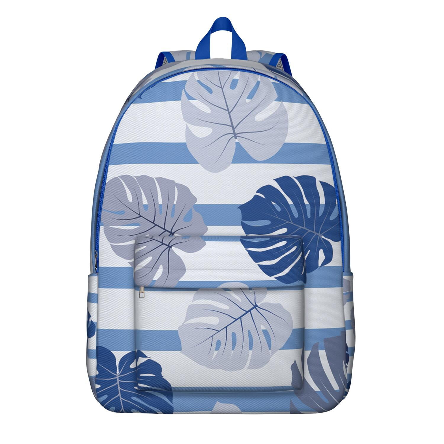 Hawaiian Palm Leaf Backpack, Tropical Plant School Bag with Jungle ...