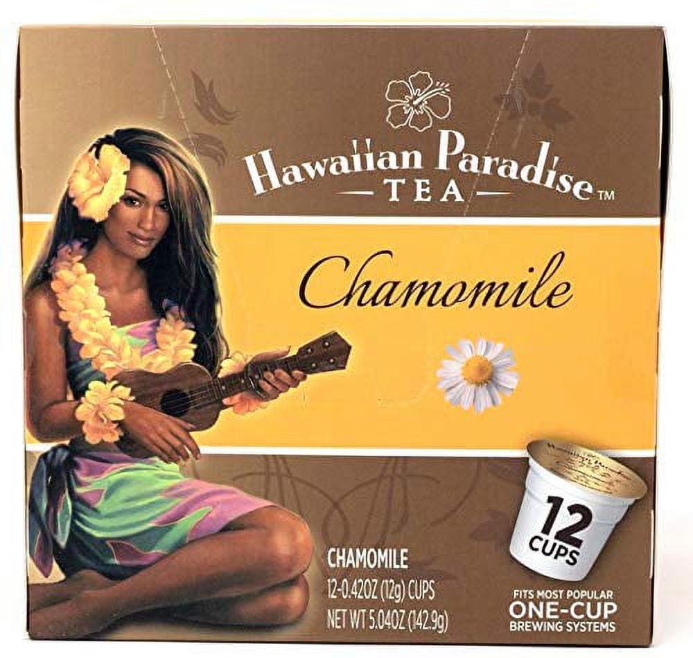 Hawaiian Paradise Tea (Chamomile) Cups - Single Serve Cups 12 Count ...