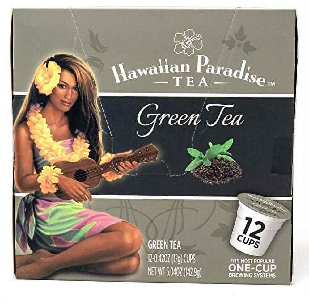 Hawaiian Paradise Tea (Green Tea) Single Serve Cups 12 Count ...