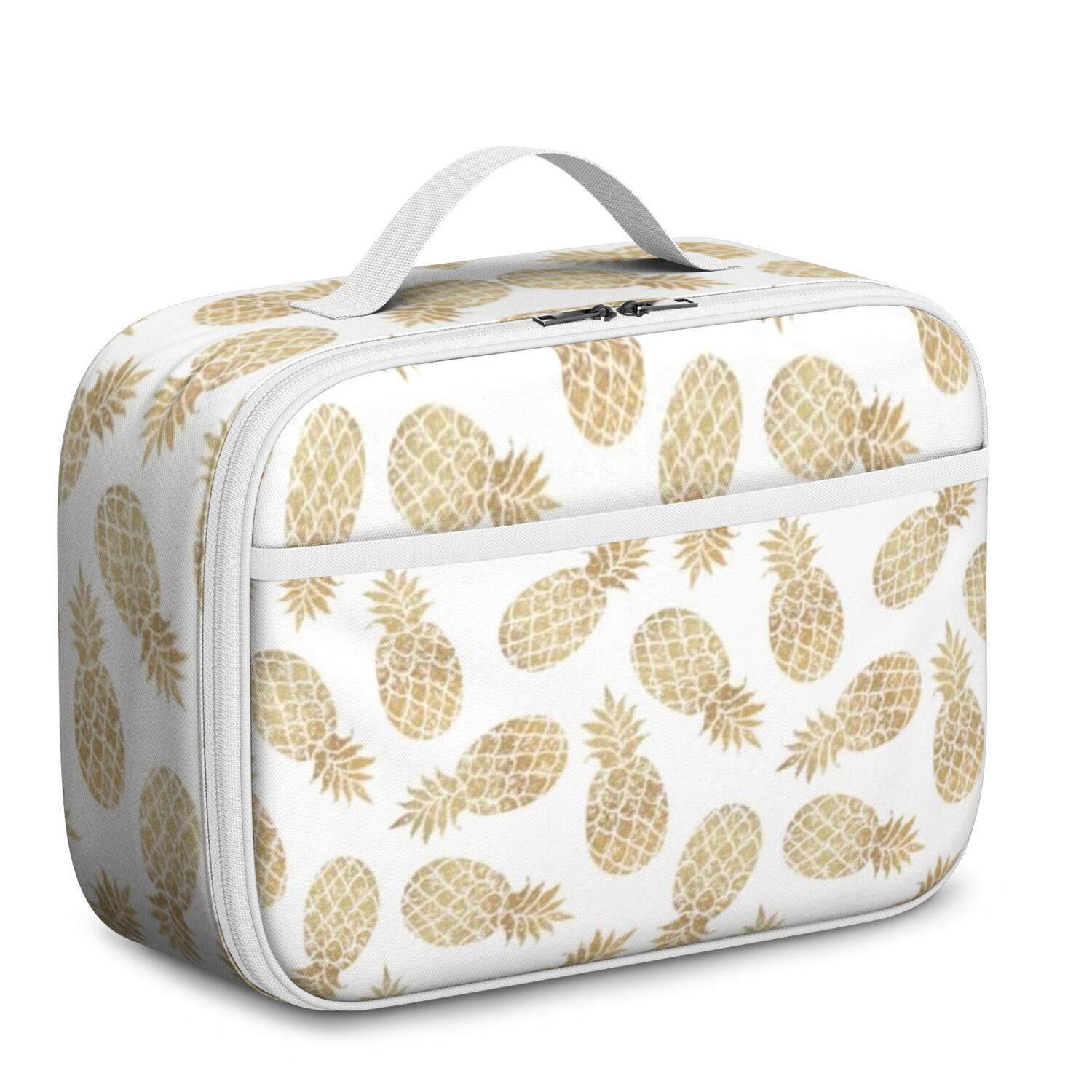 Hawaiian Pineapple Lunch Box - Insulated Reusable Lunch Bag with 8-Hour ...
