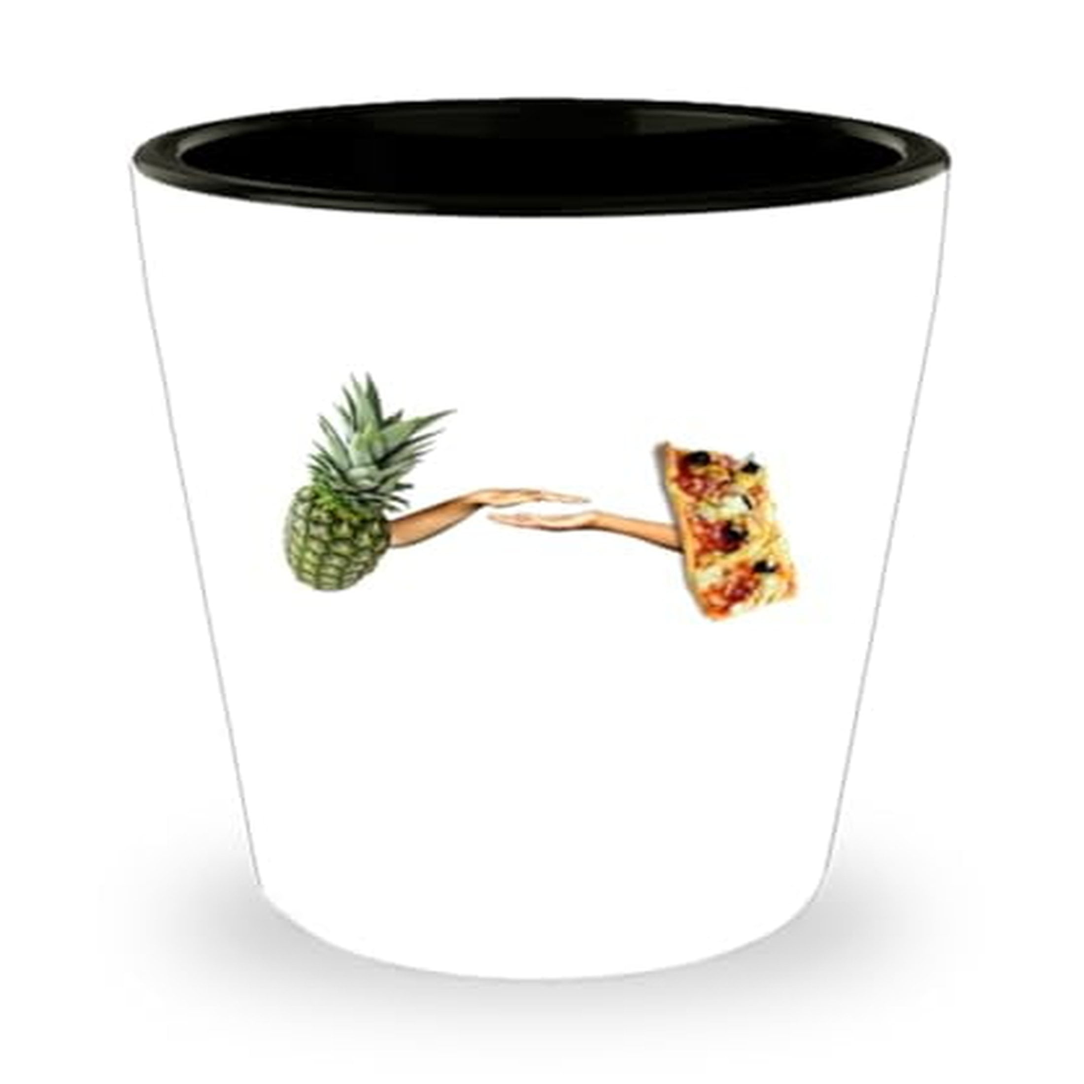 Hawaiian Pineapple Pizza Shot Glass, Foodie Gift, 1.5oz Mini Glassware ...