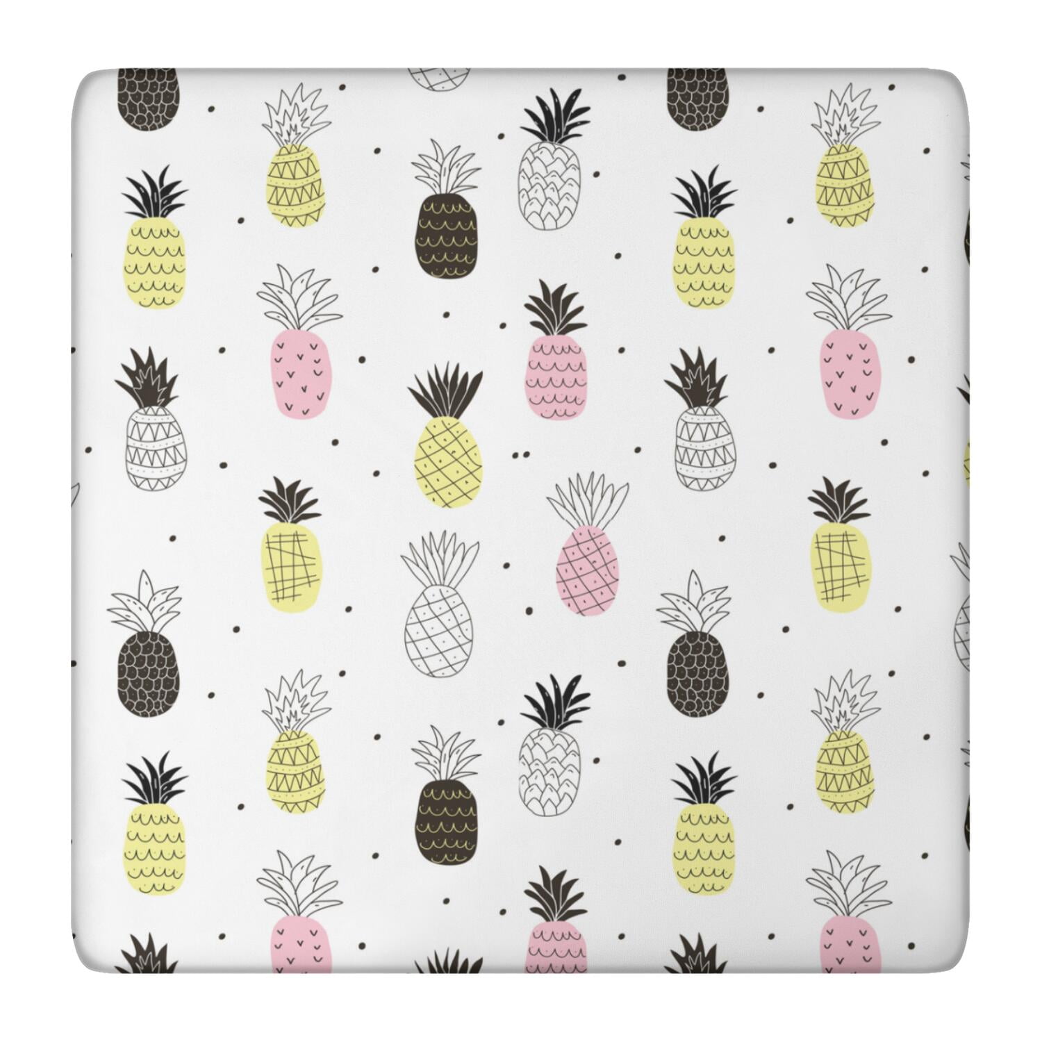 Hawaiian Pineapple Tablecloth Summer Fruit Tropical Yellow Pattern ...